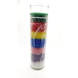 Holy Death (Santa Muerte) 7 Day Candle- Santisima Muerte Vela, Santisima Muerte - Holy Death Candle, Goth Decor, Candle, Green,red,yellow,blue,black