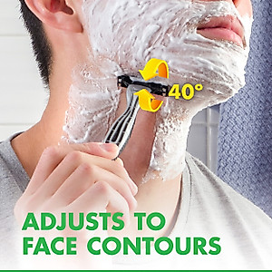 Gillette Mach3 Men's Disposable Razor, Sensitive, 6 Razors