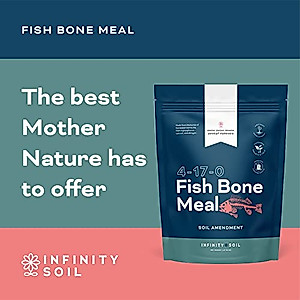 Infinity Soil - Fish Bone Meal - Sustainable and Natural Soil Amendment - Made from Dried Fish Bones - A Natural Source of Phosphorus and Calcium - 1 LB