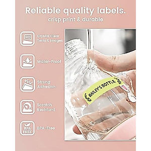 Label Maker Machine with Tape - D30 SE (Piggy), Portable Mini Bluetooth Label Printer, Easy & Quick Edit, Multiple Templates in Phone App - Same Function, Cute Look, Made for Home & Office, +80 labels
