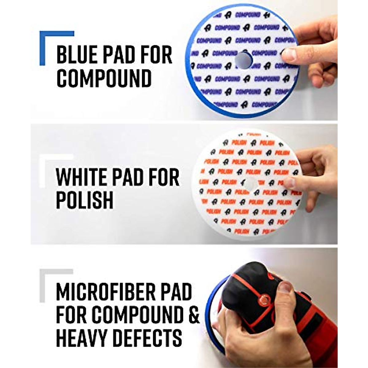 Adam’s Swirl Killer 12mm Car Buffer Polisher Kit - Orbital Polishing Paint Correcting Buffer Tool - Car Scratch Remover, Correcting Polish - Use Post Car Wash Clay Bar & Pre Wax or Ceramic Coating