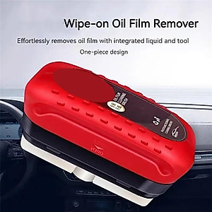 Bonseor Glass Cleaner, Glass Cleaning Board, Automotive Oil Film Cleaning Brush, Hydrophobic Glass Coating for Windshield, Oil Film Remover for Car Window (1 PCS)