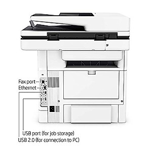 HP LaserJet Enterprise Flow MFP M527z Wireless Multifunction, Copy/Fax/Print/Scan F2A78A BGJ (Renewed)