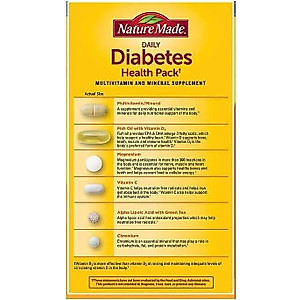 Nature Made Diabetes Health Pack, Pack of 1, 60 Packets Each Pack