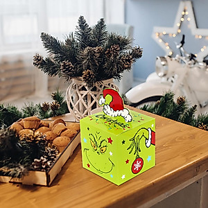 DAZONGE Christmas Gifts for Party, Christmas Money Holders for Cash with 100 pcs Transparent Bags, Merry Christmas Party Favor, Christmas Money Pull Pouch for Kids Adults