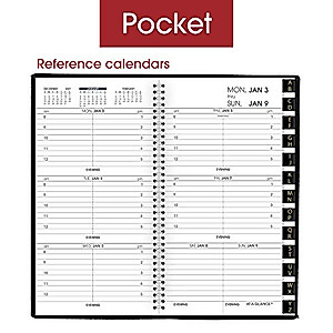 2022 Pocket Calendar by AT-A-GLANCE, Weekly Appointment Book & Planner, 3-1/4" x 6-1/4", Pocket Size, Refillable, Black (7000805)