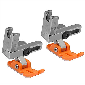 YEQIN 2Pcs Plastic Universal Presser Foot #T3 Three-in-One Multifunctional Presser Foot Adjustable Left and Right Unilateral Presser Foot for Flat Car Sewing Machine