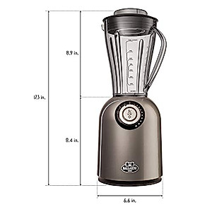 Ballarini Tesoro Countertop Blender - Metallic Grey, Made in Italy