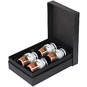 BOLD & DIVINE Keepsake Cremation Urns for Human Ashes - Decorative Urns, Urns for Human Ashes Female & Male, Urns for Ashes Adult Female, Funeral Urns | Mini Urn Set of 4 Deers
