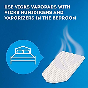 Vicks Sleepytime Waterless Vaporizer Scent Pads Rosemary, Lavender and Eucalyptus Scented Vapor Pad Refills White 6 Count (Pack of 1)