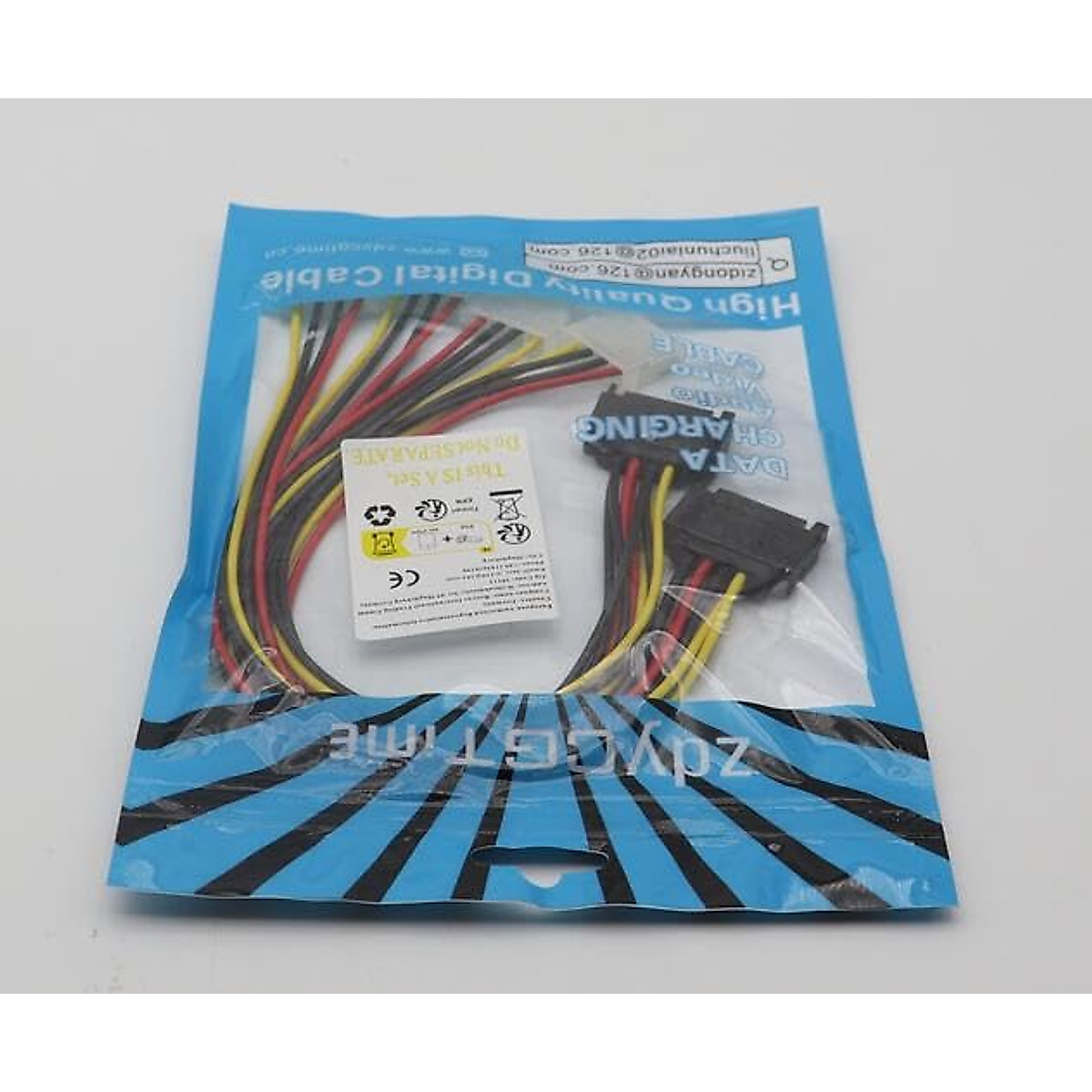 zdyCGTime 15-Pin SATA Male to 8 Pin (6+2 Pin) PCI-Express Female Video Card Power Adapter Cable(20CM/8inch)