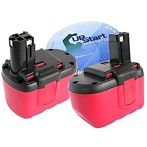 2-Pack Bosch 24V Battery Replacement - Compatible with Bosch BAT030, 11524, 1645, GBH-24V, GBH24V, 3924-24, 52324, 13624, 12524, 1660, PSB24VE-2, BAT240, BAT031, 2 607 335 280, 2607335561, 2607335537, 2607335445, 2607335280 (1300mAh, NICD)