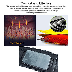 Cordless Heating Decompression Back Belt for Lower Back Pain Relief, Inflatable Lumbar Traction Device with Heating Pad Powered by 4000mAh Rechargeable Battery, One Size Fits 29-49 Waist