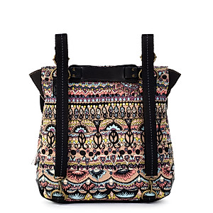 Sakroots Women's Olympic Convertible Backpack, Royal Flower Power, One Size