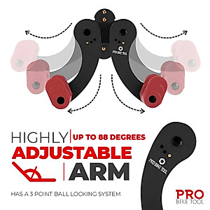 PRO BIKE TOOL Bike Wall Mount - Horizontal Indoor Bike Rack for 1 Bicycle - Bike Rack for Garage - Safe and Secure Bike Hook for Road, Mountain or Hybrid Bikes - Bike Hanger, Bicycle Storage