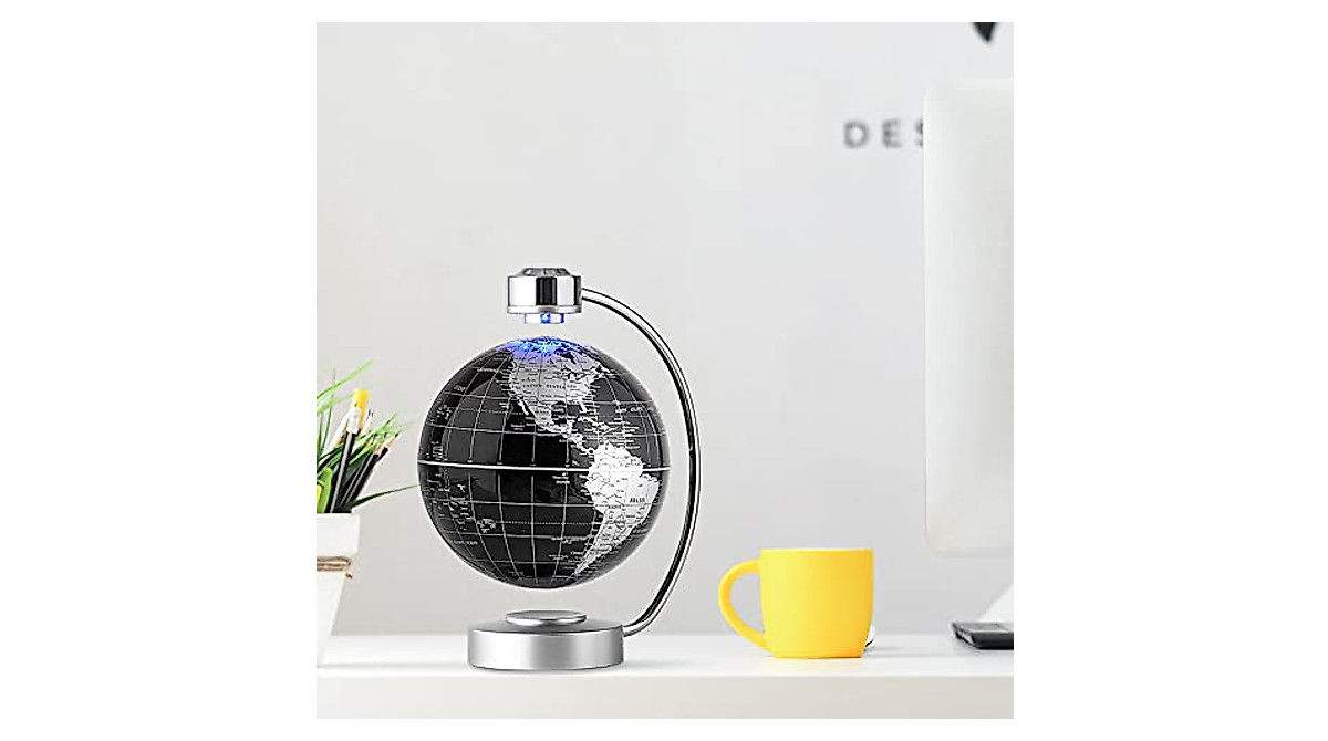 Magnetic Levitating Globe, Large 8inch Floating Globe With LED Lights ...