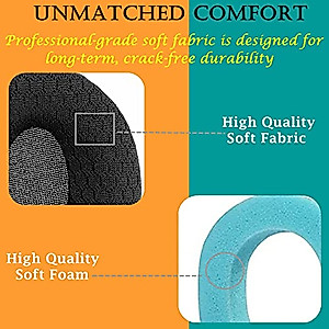 TaiZiChangQin NC100 Upgrade Ear Pads Ear Cushions Replacement Compatible with JVC HA-NC100 NC100 HA NC100 Headphone ( Fabric Earpads Black )