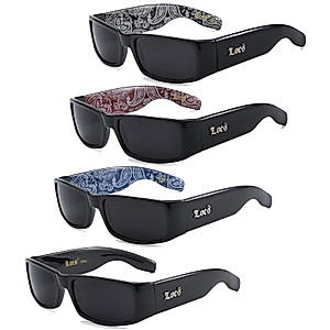 Locs 4 Pack 06 1 Black & 3 Bandana Print NB