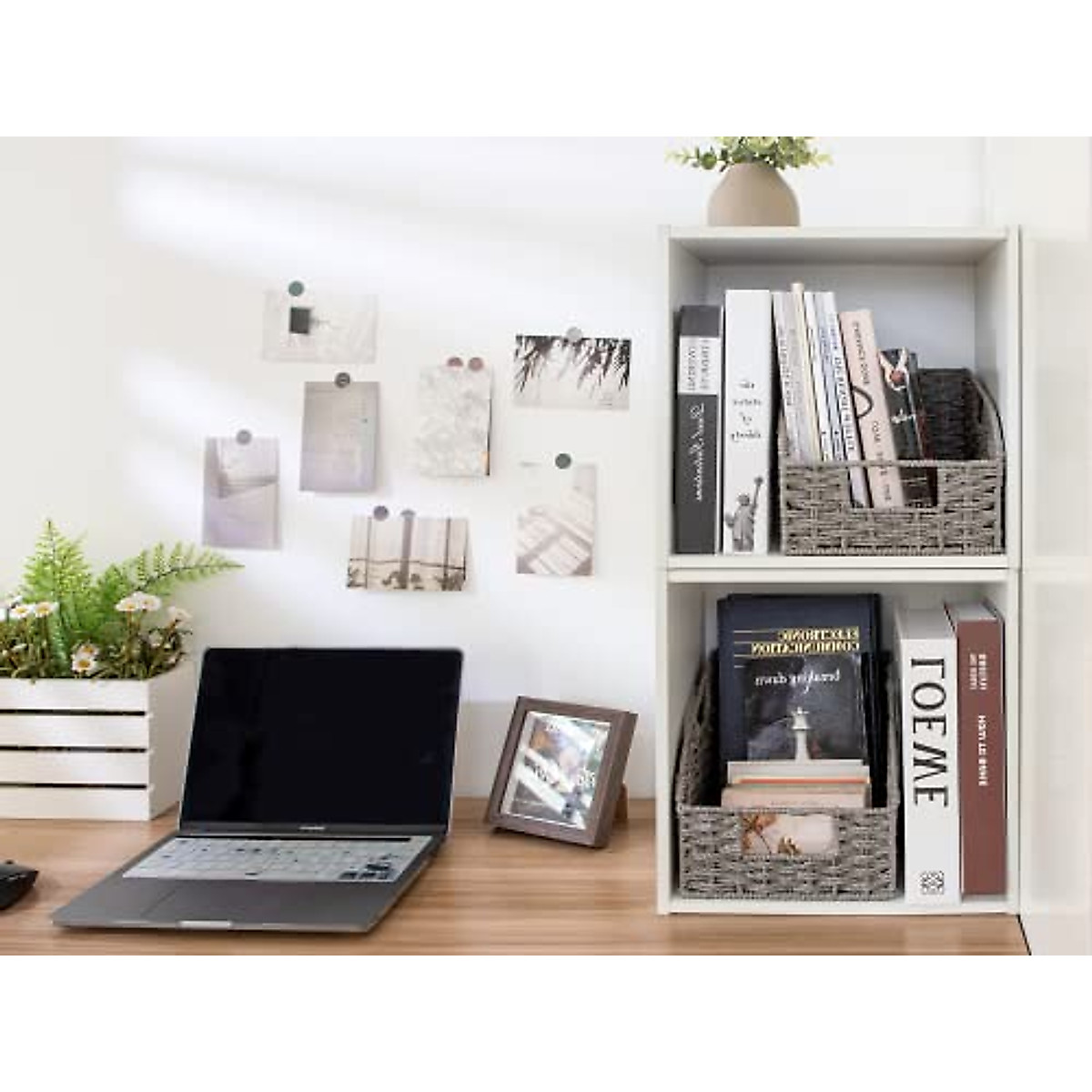 StorageWorks Round Paper Rope Storage Baskets