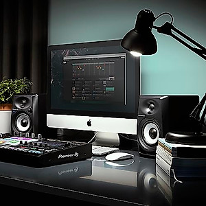 Pioneer DJ DM-40BT Desktop Monitor System with Bluetooth Functionality, 4-Inch (Pair, Black)
