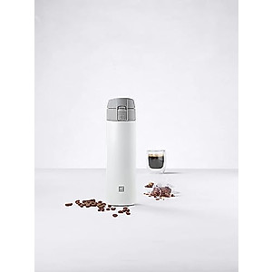 ZWILLING Thermo Travel Bottle, 15.2 oz, Silver-White