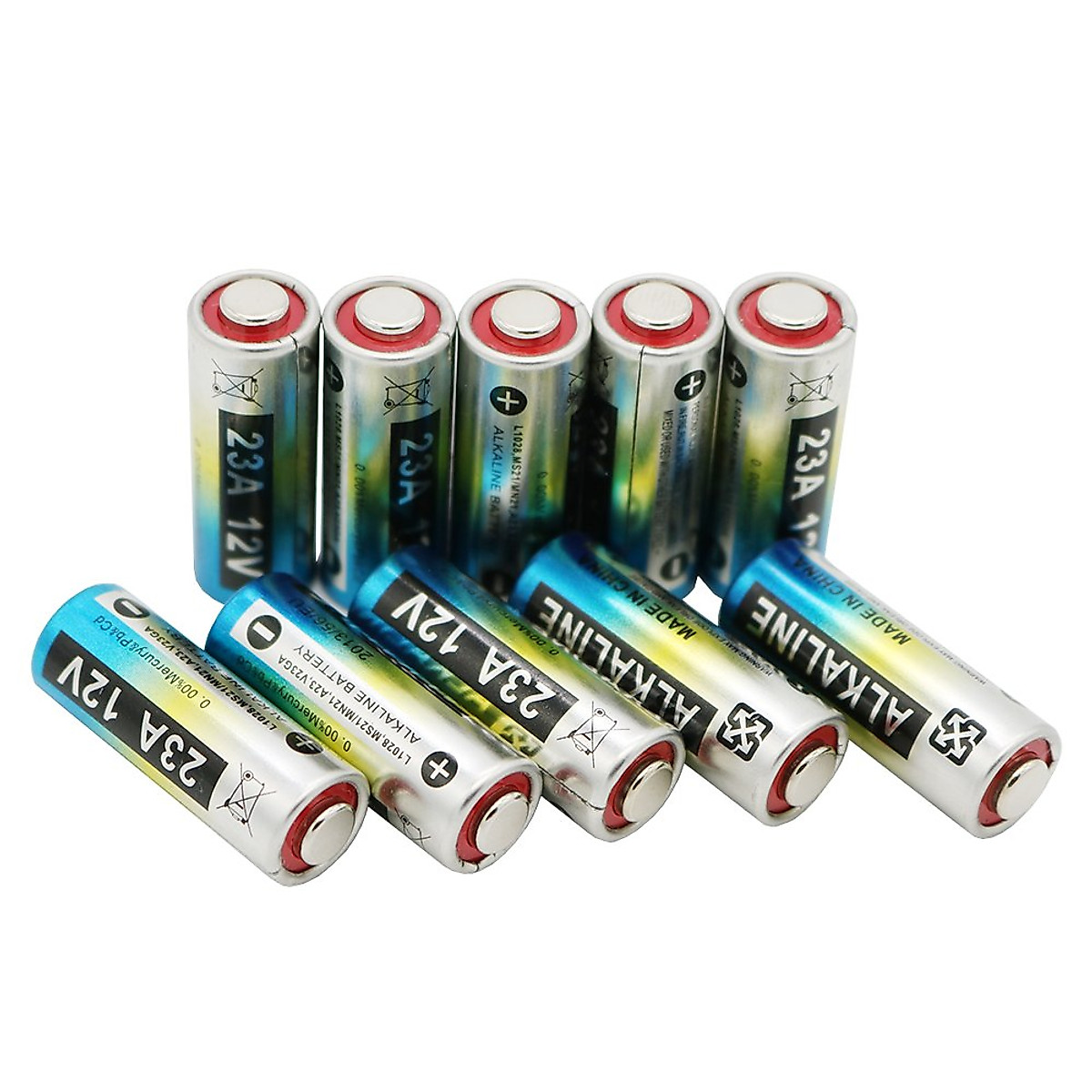 10x 12V 23A Primary Dry Batteries 8F10R 8LR23 K23A L1028 23GA A23 A-23 GP23A Alkaline