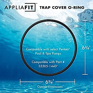 AppliaFit Trap Cover O-Ring Compatible with Pentair Sta-Rite 35505-1440 for Select Pool and Spa Pumps