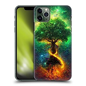 Head Case Designs Officially Licensed Wumples Yggdrasil, Norse Tree of Life Cosmic Universe Hard Back Case Compatible with Apple iPhone 11 Pro Max