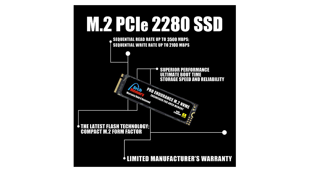 Upgrade Your Storage with Arch 1TB M.2 NVMe SSD