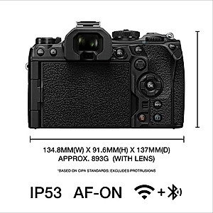 OM System OM-1 Micro Four Thirds System Camera M.Zuiko Digital ED 12-40mm F2.8 PRO II kit 20MP BSI Stacked Sensor Weather Sealed Design 5-Axis Image Stabilization 120fps sequential Shooting