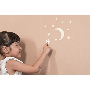 GLOPLAY Starry Night Series (48 pcs/Pack), Glow in The Dark Educational Wall Stickers, The Eco-Friendly and Brightest Wall Stickers for Ceiling, Bathtime, Bedroom, Party, Decor