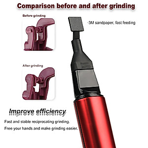 Reciprocating Electric Sanding Pen, 3-Speed Adjustable Detail Sanding Pen with Anti-Cut Finger Cover, USB Quick Charging Pen Sander for Tight Spaces Crafts