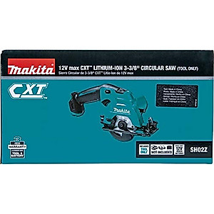 Makita SH02Z 12V Max CXT Lithium-Ion Cordless Circular Saw, 3-3/8", Teal