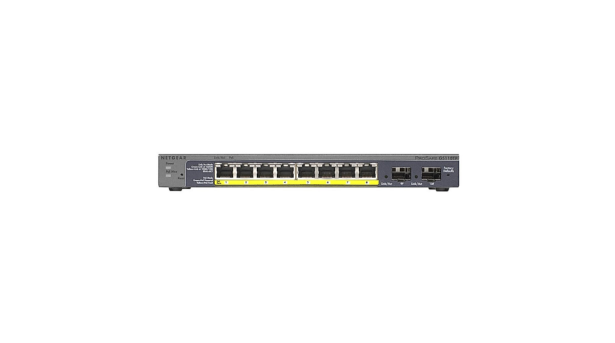 Netgear GS110TP PoE Smart Switch - Fast and Reliable