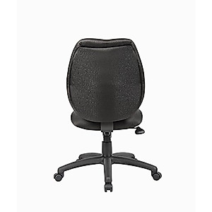 Boss Office Products Any Task Mid-Back Task Chair with No Arms in Black