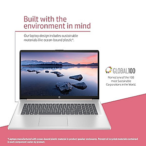 HP Essential Daily Traditional Laptop, 17.3" FHD Display, Intel Core i7-1355U, 128GB RAM, 8TB SSD, Backlit Keyboard, Numeric Keypad, Fingerprint Reader, Webcam, HDMI, Wi-Fi 6, Windows 11 Pro, Rose