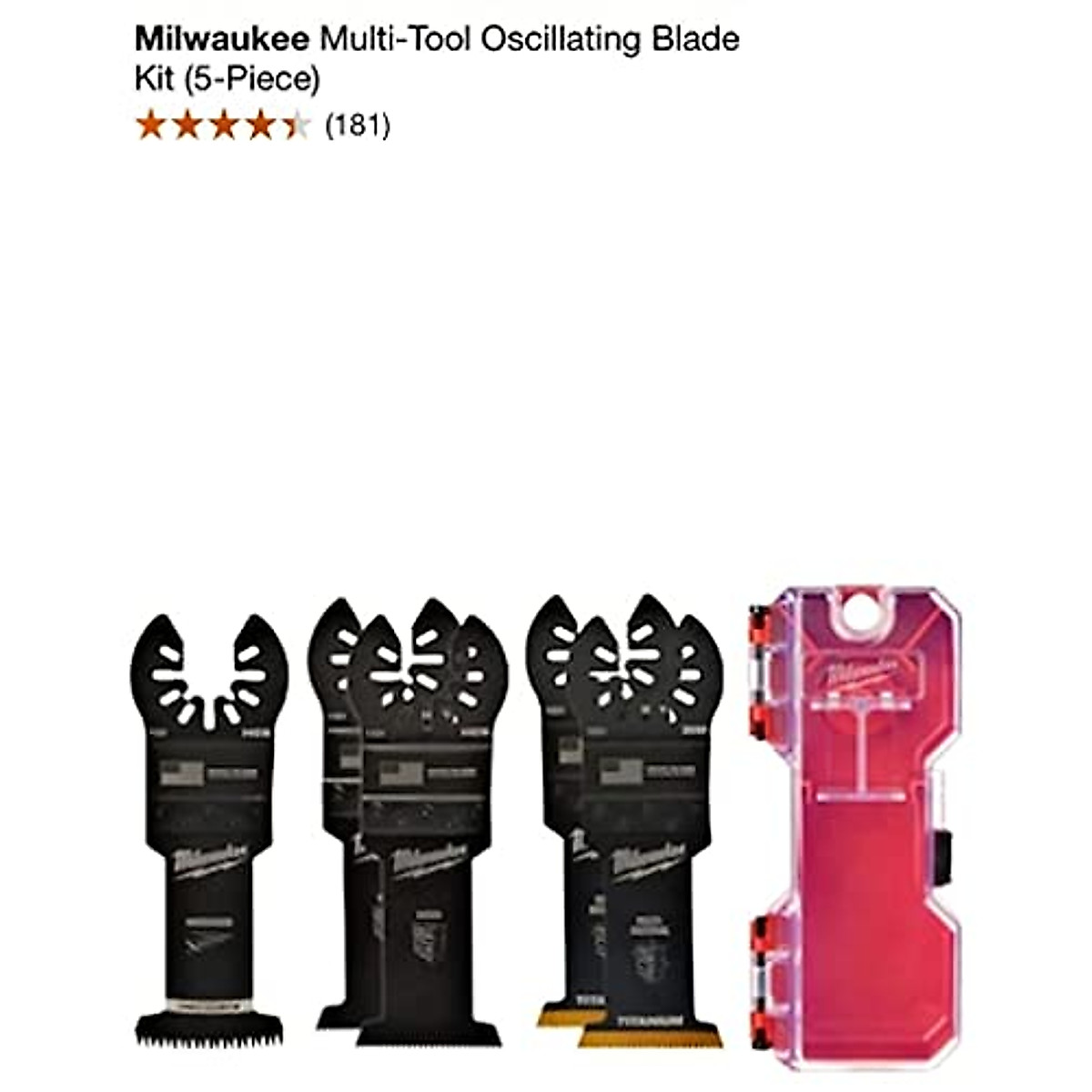 Milwaukee 49-10-9121 Oscillating Multi-Tool Blade Kit (5-Piece)