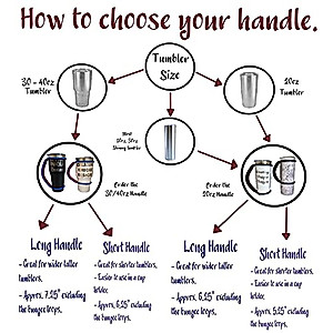 Creating Unique Designs Handmade Elastic Tumbler Handles 20 30 32 40 oz (Handle Only) (Arkansas college team)