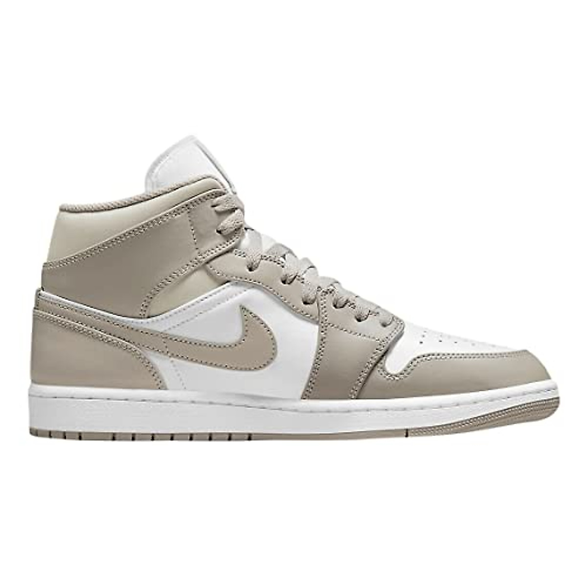Nike Men's Jordan 1 Mid Shoes, College Grey/Light Bone-white, 10.5