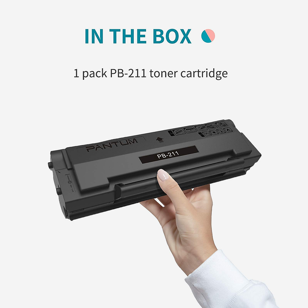 Pantum PB-211 Black Toner Cartridge Compatible P2200, P2500W, P2502W, M6500NW, M6550NW, M6552NW, M6600NW, M6602NW Series, Yeilds up to 1600 Pages (1)