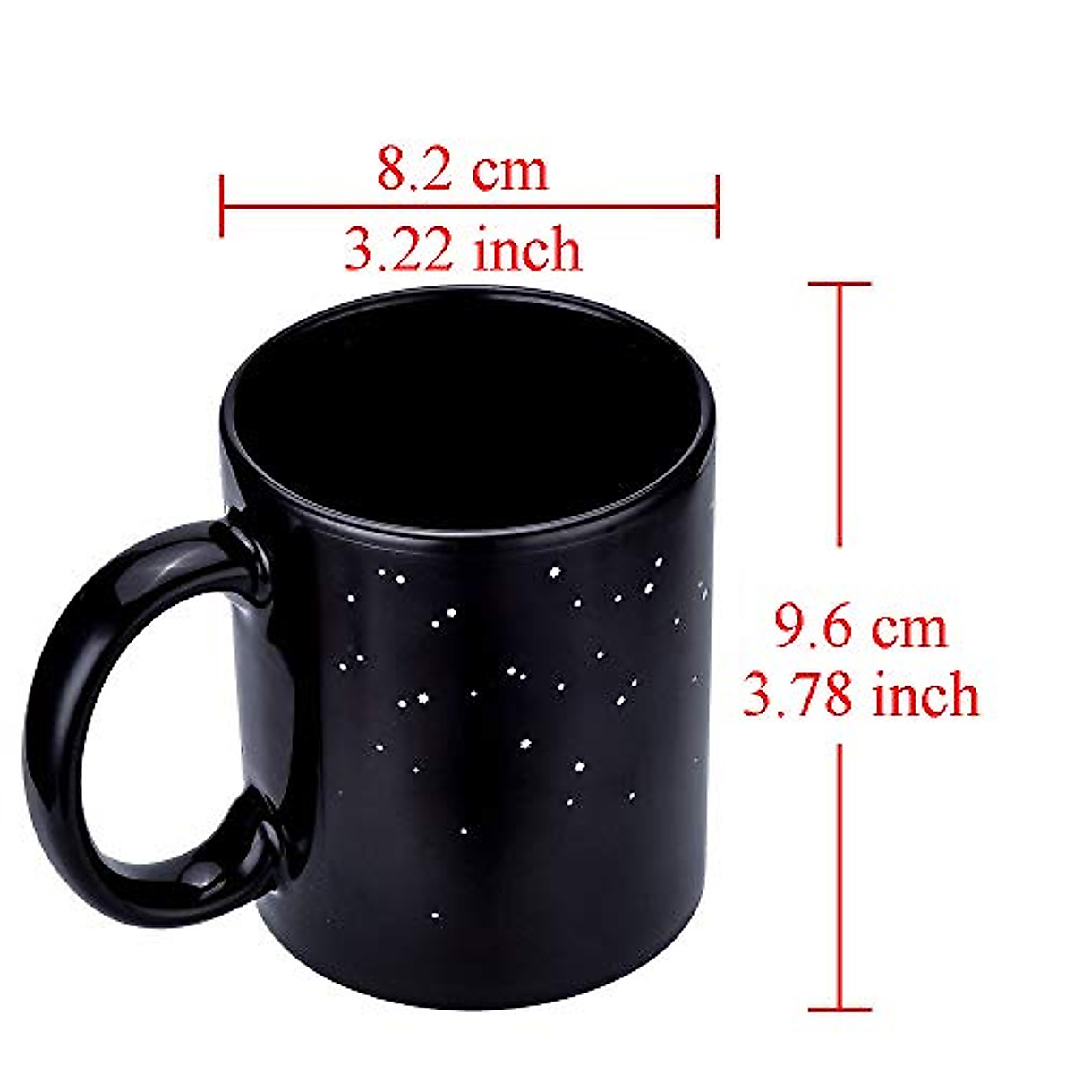 Antner Magic Heat Changing Coffee Mug Solar System Ceramic Heat Sensitive Color Changing Cup,12 oz