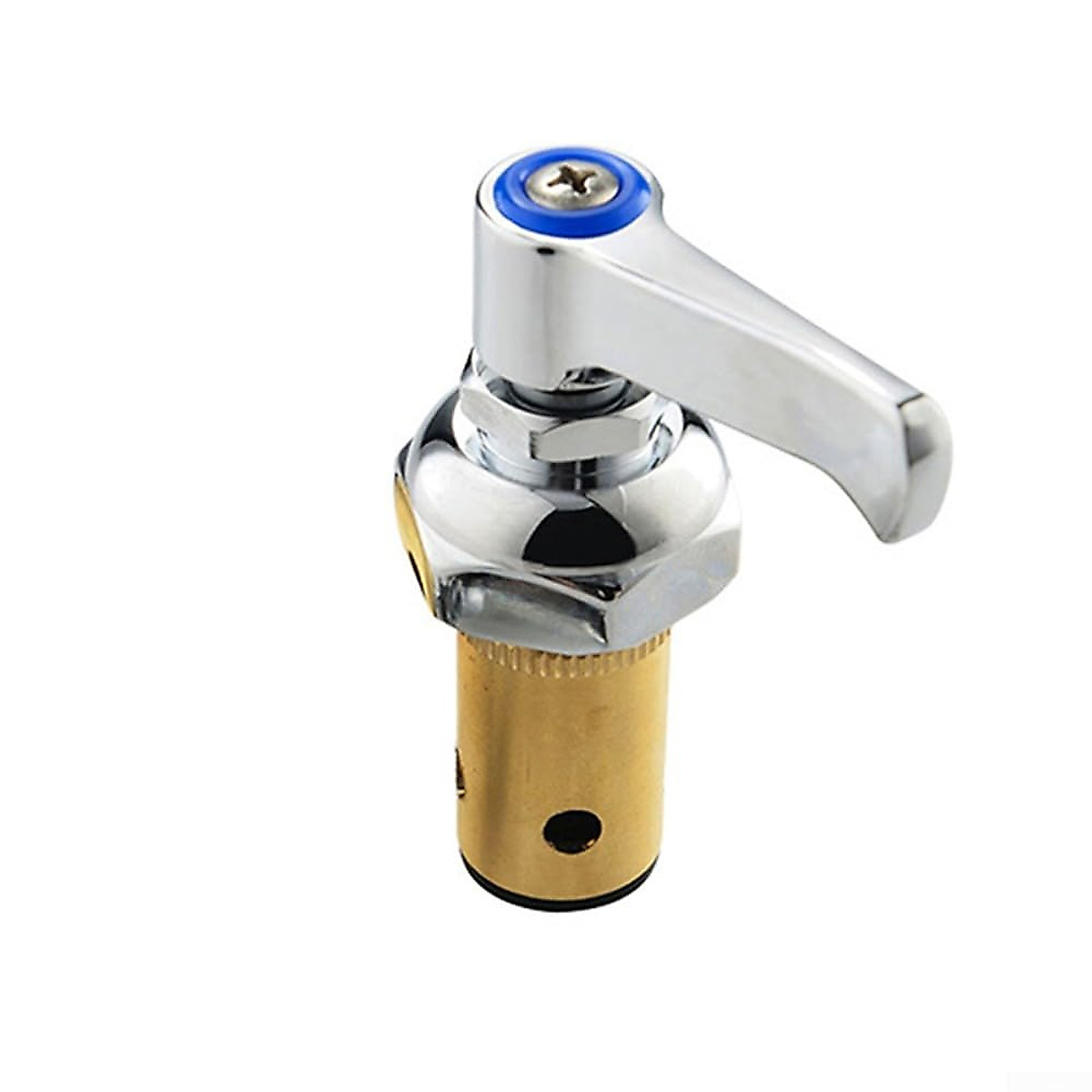 Handle Stem Assembly Fits for T&S Brass Faucets Replace 2815P, Blue Cold and Red Hot Side Spindle Assembly Valve Replacement Part