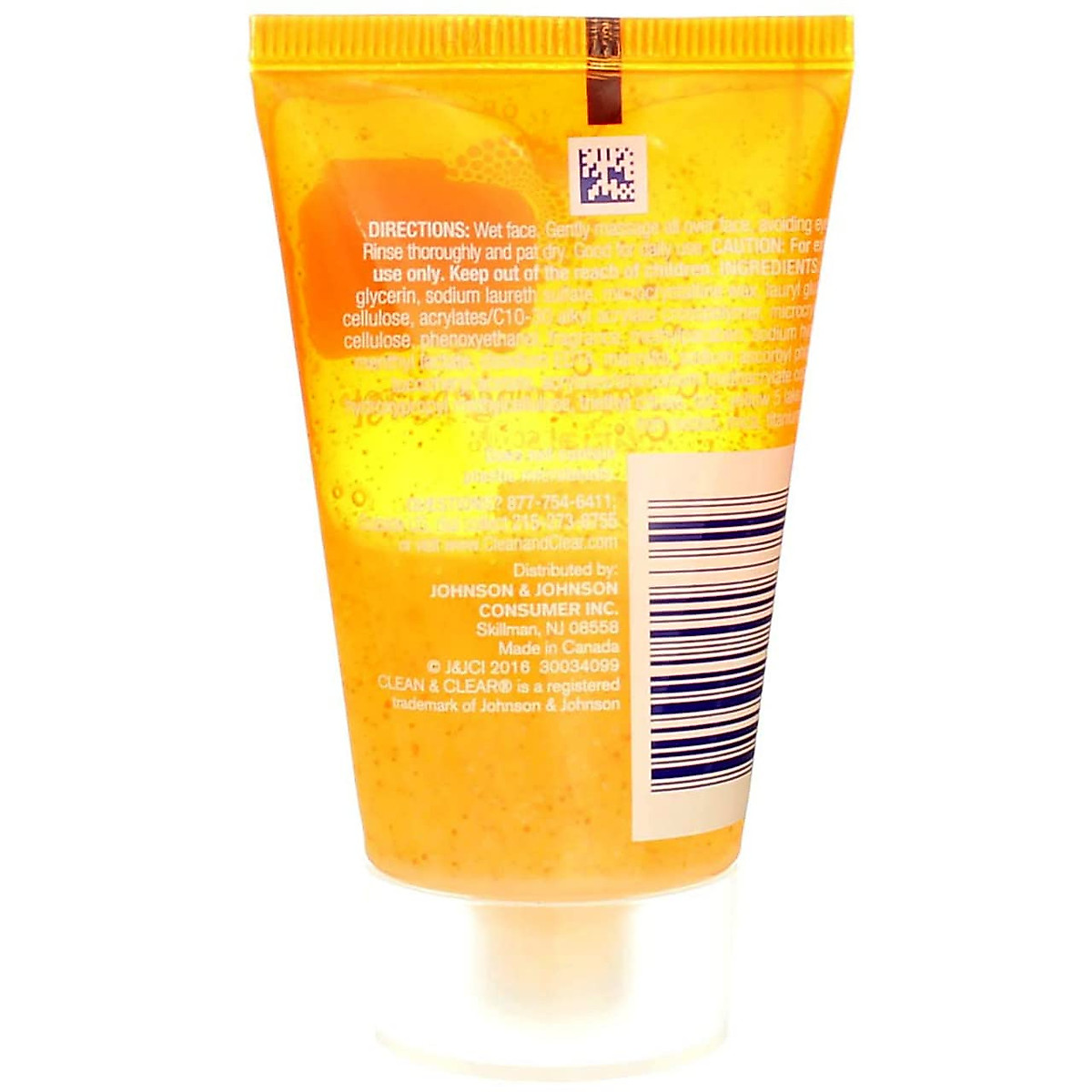 Clean & Clear Morning Burst Facial Scrub Travel Size 1 Oz. (4 Pack)