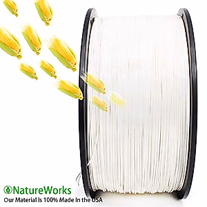 RepRapper White PLA Filament for 3D Printer & 3D Pen 1.75mm (+- 0.03mm) 6.6lb (3kg)