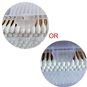 Wooden Stick Cotton Swabs(200CTx2) - Double Tipped with Cotton Heads- Sturdy Handle - Multipurpose(400pcs)