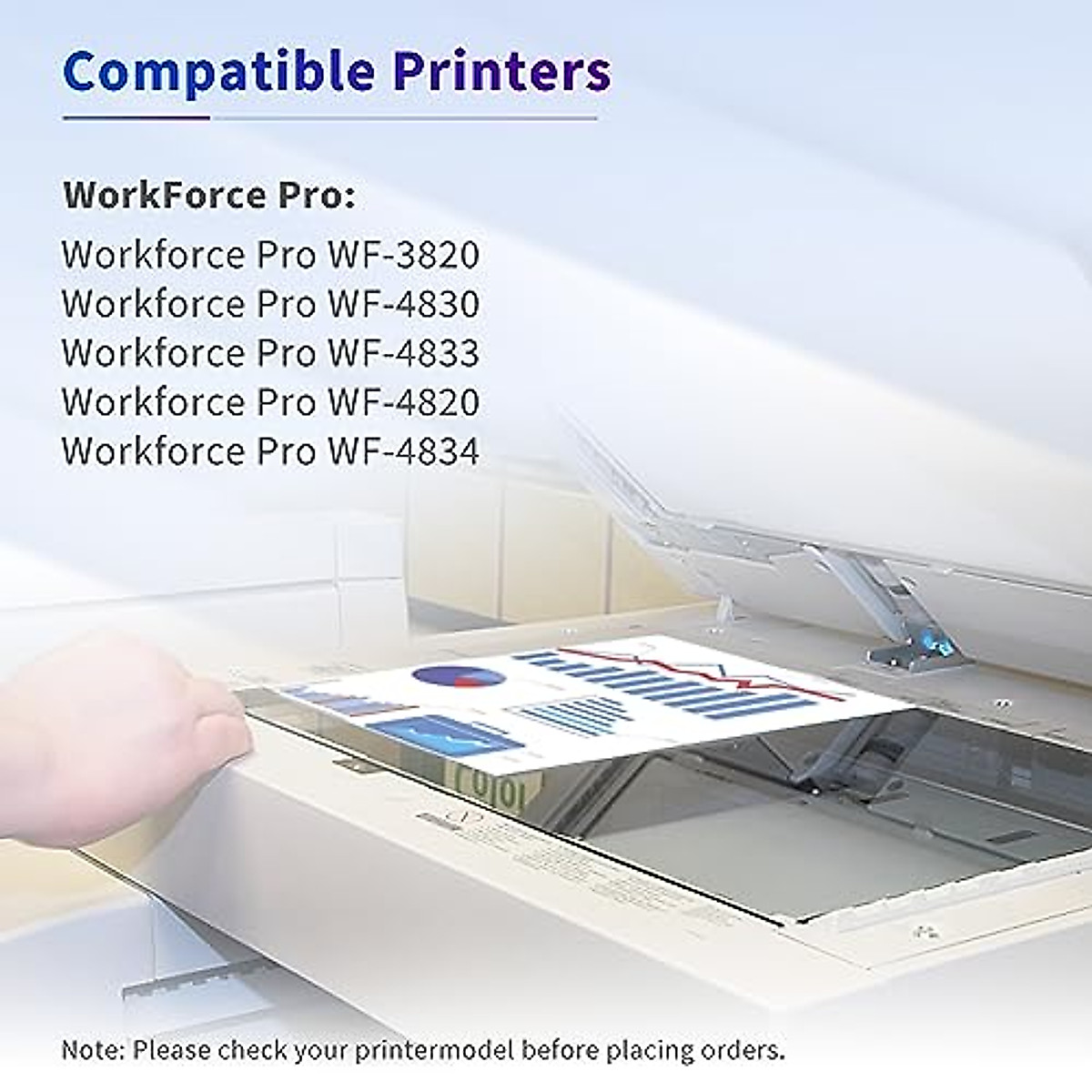 Vinker 822XL Remanufactured Ink Cartridges Replacement for Epson 822XL Ink Cartridges Combo Pack T822 T822XL 822 XL for Workforce Pro WF-3820 WF-4820 WF-4830 WF-4834 Printer (4 Pack)