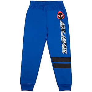 Marvel Avengers and Spider-Man Boys 2-Piece Fleece Sets, Fleece Hoodie and Pants Bundle Set for Boys (Miles Morales, 5/6)