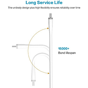 OUTXE EasyAcc USB C Short Cable 0.5ft Power Delivery Fast Charging Cable Data Sync Cable Compatible with iPhone 14/13/13 Pro Max/12/11/ iPad Air, Use with Type-C Chargers Power