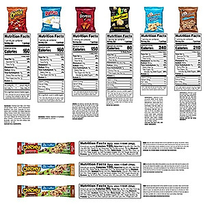 Lunch Box Mix Variety Pack, Frito-Lay Chips, Cookies, and Quaker Chewy Bars, 40 Count