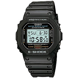 Casio Men's G-Shock Quartz Watch with Resin Strap, Black, 20 (Model: DW5600E-1V)